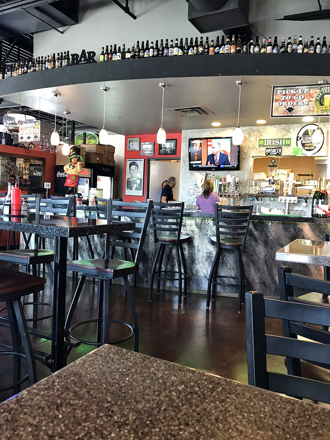 The bar area&mdash;where strangers become friends and friends become family over shared plates and poured pints.