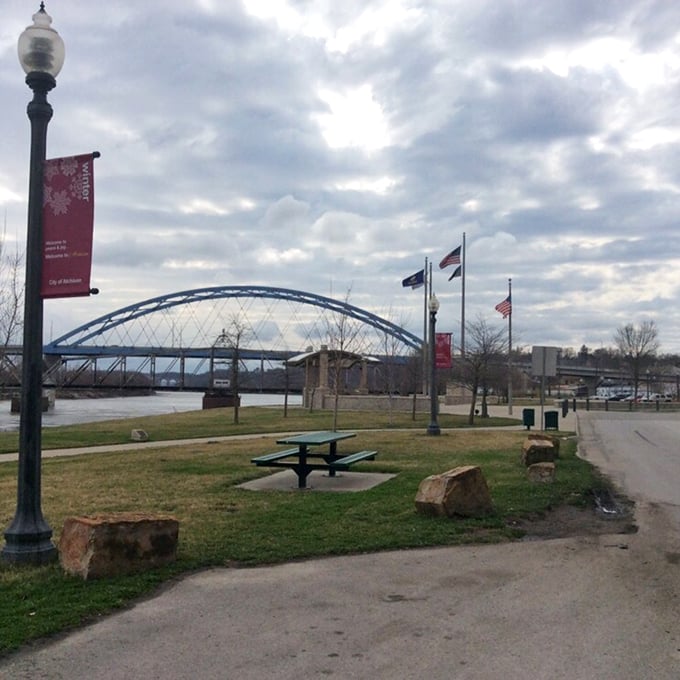 The bridge spanning the Missouri River connects more than just banks. It's the gateway to Weston for Kansas City day-trippers seeking small-town charm.