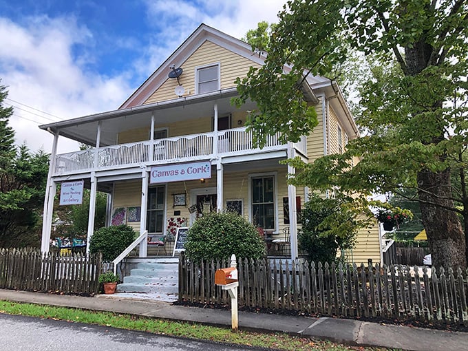 Canvas & Cork combines two of life's great pleasures&mdash;art and wine&mdash;in a cheerful yellow house that invites creativity and conversation.