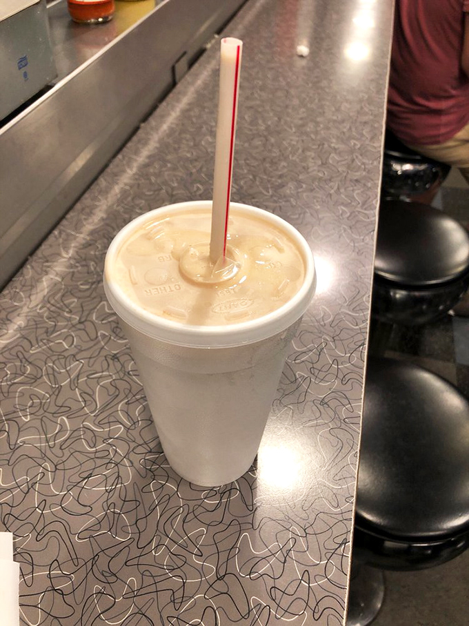 A milkshake so thick the straw stands at attention. This isn't a drink&mdash;it's a commitment to happiness.