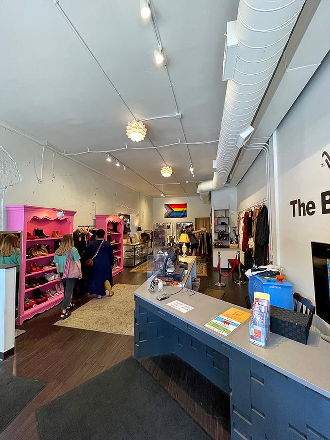 The checkout area&mdash;that bittersweet final stop where you reluctantly leave behind the lamp you almost convinced yourself you needed.