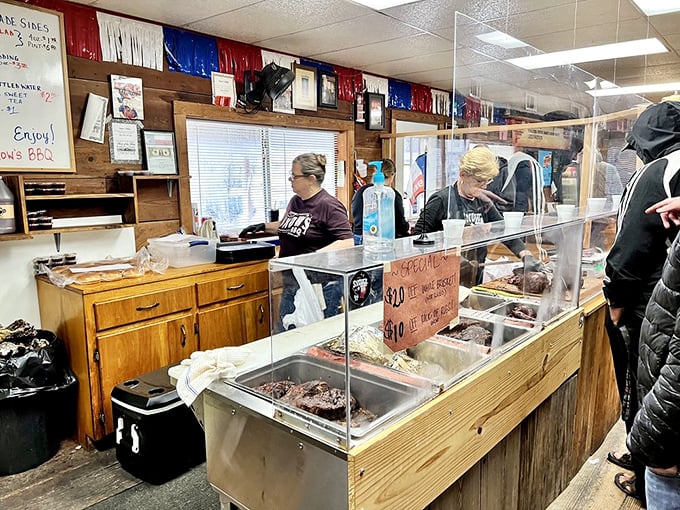 The serving line at Snow's is like approaching barbecue royalty &ndash; you're nervous, excited, and ready to accept whatever they bestow upon you.