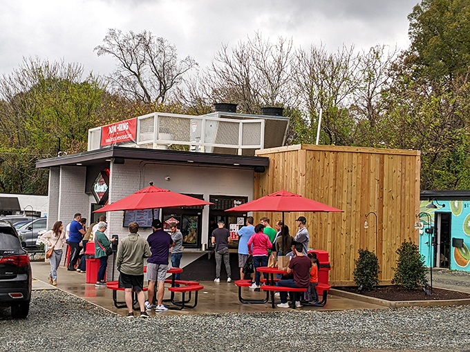 The true measure of a food spot isn't just what's on the plate &ndash; it's the crowd willing to line up in the Carolina sunshine.