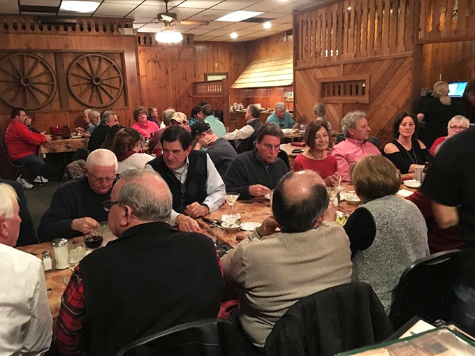 Where locals gather not just for sustenance but for the communal experience of breaking bread in a room that feels like Missouri's living room.