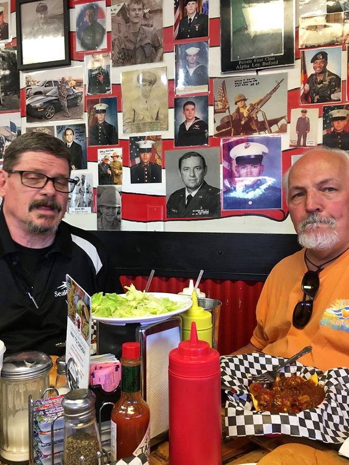 Strangers become friends over great food. At Sid's, conversations flow as easily as the coffee, with burgers as the universal language.