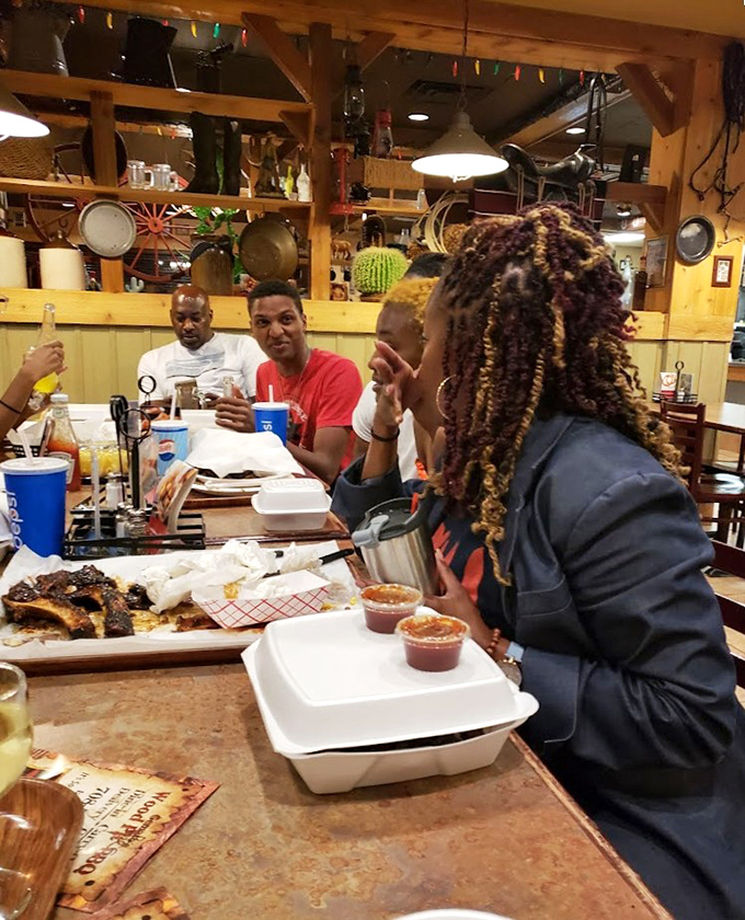 Good BBQ brings people together better than any social media platform. Notice how nobody's looking at their phones? That's the power of proper smoked meat.