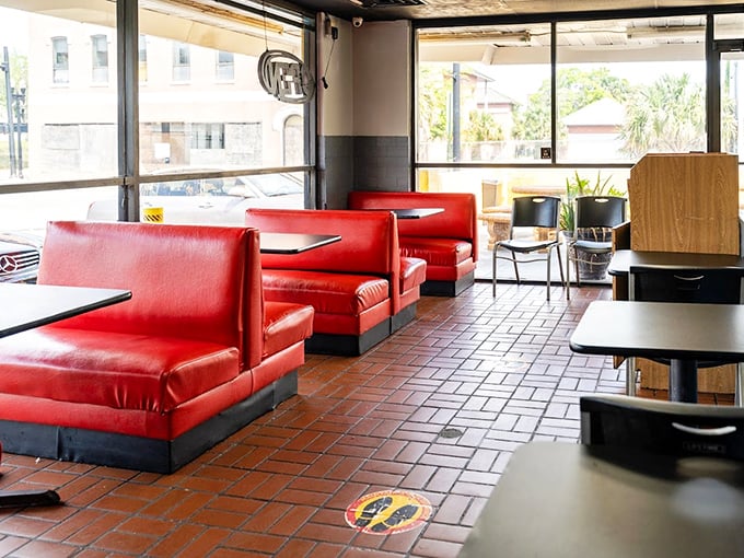 These red booths have witnessed countless barbecue epiphanies, first dates, and sauce-stained shirts&mdash;all part of the Jenkins experience.
