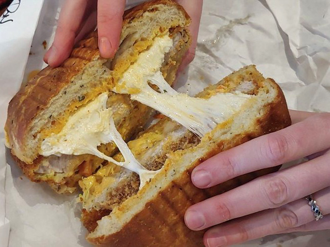 The cheese pull that launched a thousand food photos. Some sandwiches were born to break the internet with their melty, stretchy drama.
