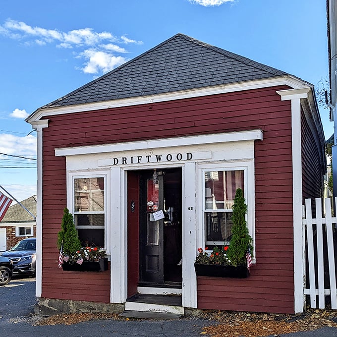 Driftwood Restaurant's humble red exterior belies the maritime comfort food within. Small in stature, mighty in reputation among locals.