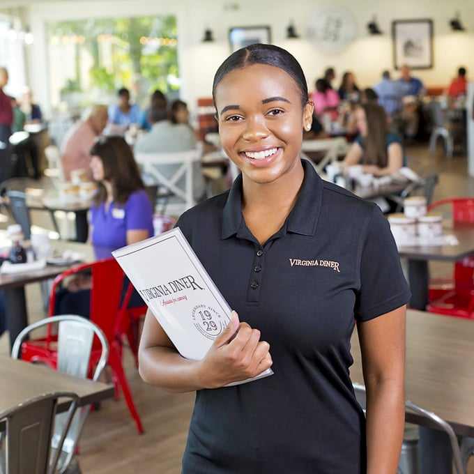 The warm smile of Virginia Diner staff tells you everything: You're not just a customer here, you're practically family walking through the door.