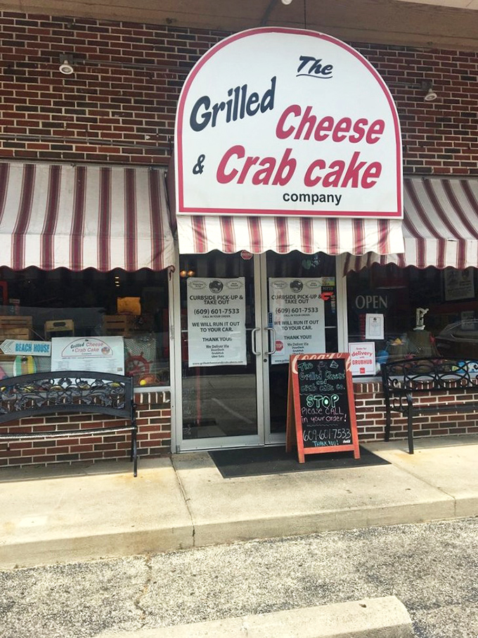 During summer, this entrance becomes a beacon for beach-goers seeking something more satisfying than boardwalk fare.