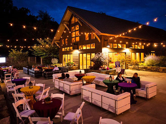 When the sun sets and the string lights come on, this rustic-chic venue transforms into Arkansas's answer to a Tuscan evening.