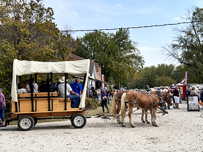 Horse-drawn wagon rides through town &ndash; where the pace is so leisurely, you'll swear your blood pressure drops with each clip-clop.