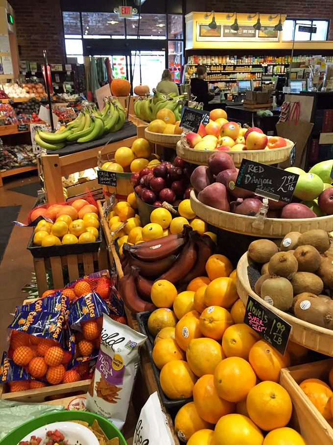 A fruit display so vibrant it makes you wonder if you've been eating in black and white your whole life. Nature's color palette at its finest.