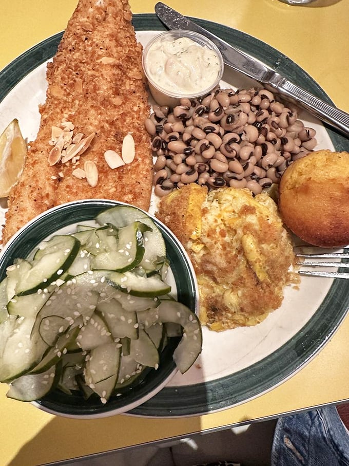 This isn't just fried trout &ndash; it's a Southern fish story worth telling, complete with a happy ending of crunchy almonds.