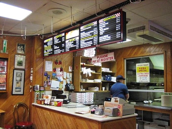 Where pizza dreams come true&mdash;the ordering counter at Nicola's has witnessed decades of "I'll take a large cheese and two Nic-o-bolis, please."