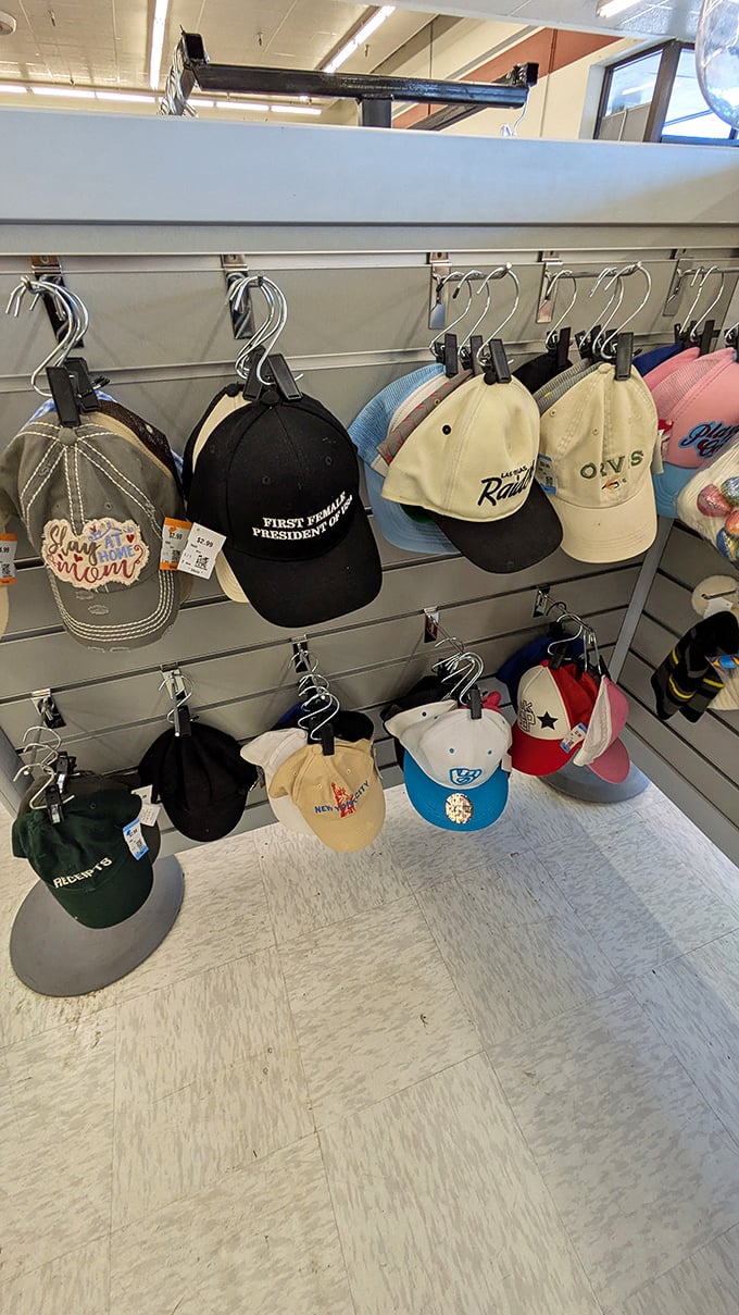 Hat heaven for the indecisive. From "Girl Mom" to "First President," there's a personality cap for every mood.
