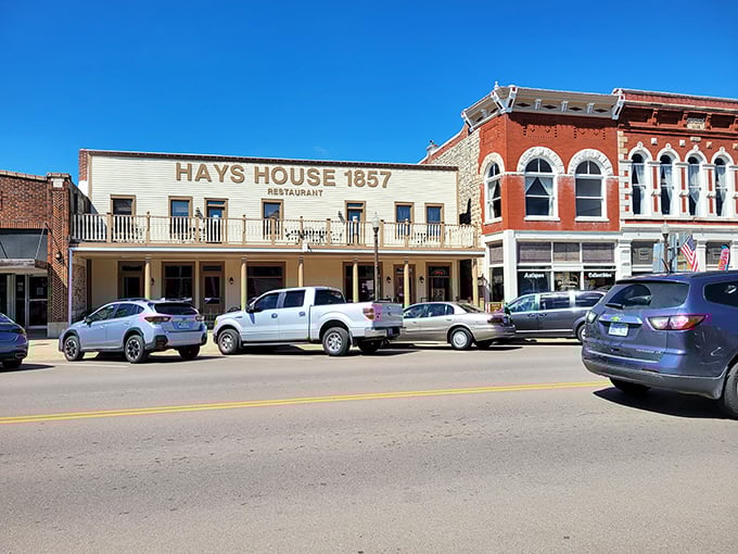 Hays House has been feeding travelers since 1857, making your favorite restaurant seem like a trendy newcomer by comparison.