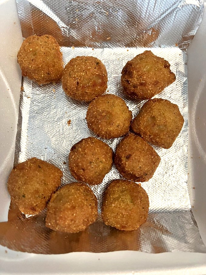 Hush puppies should never actually hush about how good they are. These golden orbs deserve a megaphone and spotlight.