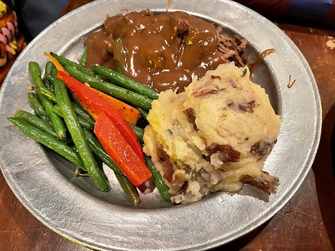 The Hutspot Dutch Pot Roast with seasonal vegetables and mashed potatoes &ndash; comfort food that would make your grandmother both proud and jealous.