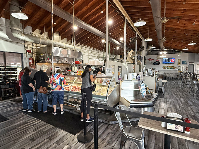 Where decisions are made, appetites are satisfied, and the day's catch becomes the day's lunch in record time.