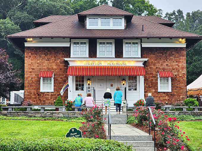 The Ivoryton Playhouse stands as a cultural oasis where Broadway-caliber performances happen in a building that looks like it belongs on a vintage postcard.