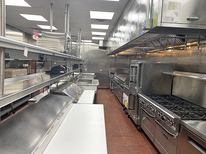Behind every great meal is a kitchen that means business. This spotless culinary workshop is where the magic happens before it arrives at your table.