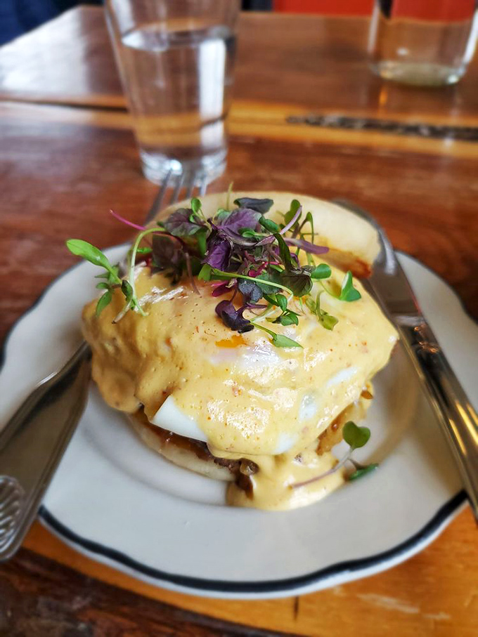 Not your average breakfast sandwich&mdash;this merguez creation looks like it graduated from culinary school with honors.