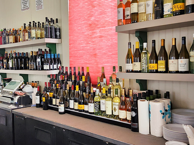 A wine selection that proves someone here understands that great seafood deserves equally thoughtful liquid companions. No wine snobbery, just good pairings.