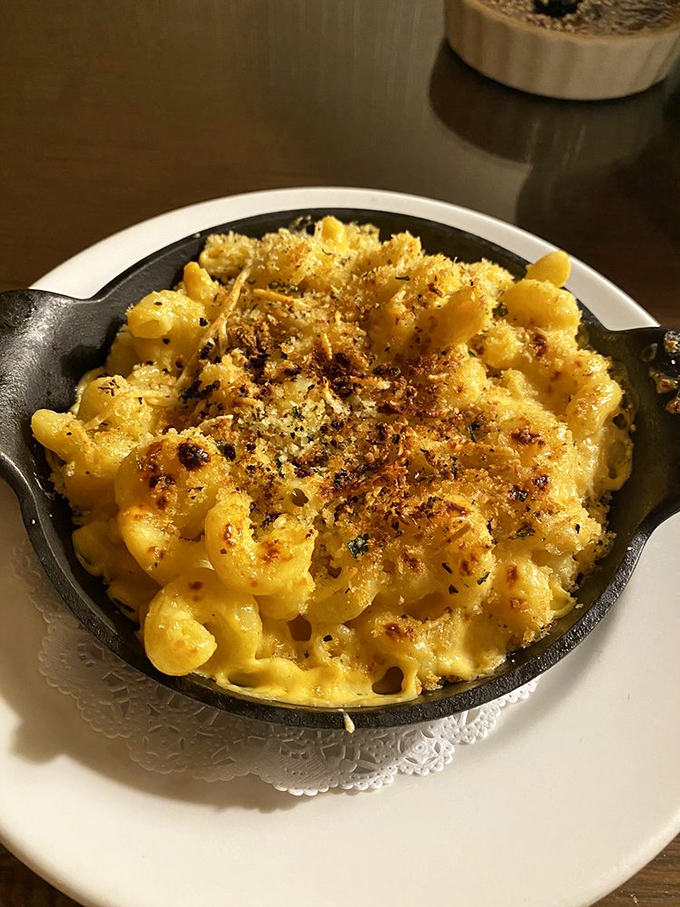 Mac and cheese that's achieved self-actualization. That golden crust isn't just delicious &ndash; it's what ordinary mac and cheese dreams of becoming someday.