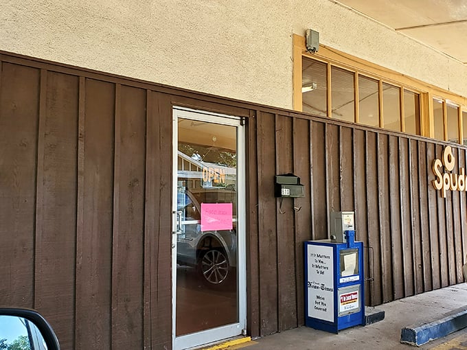 The portal to potato-flour paradise. This unassuming entrance has welcomed generations of El Dorado residents seeking their morning sugar fix.