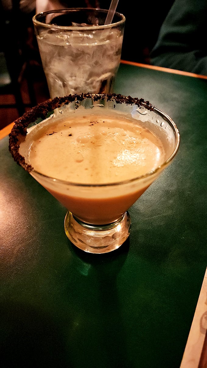 This creamy martini with its chocolate-rimmed glass isn't just a cocktail&mdash;it's dessert with an alcohol permission slip.