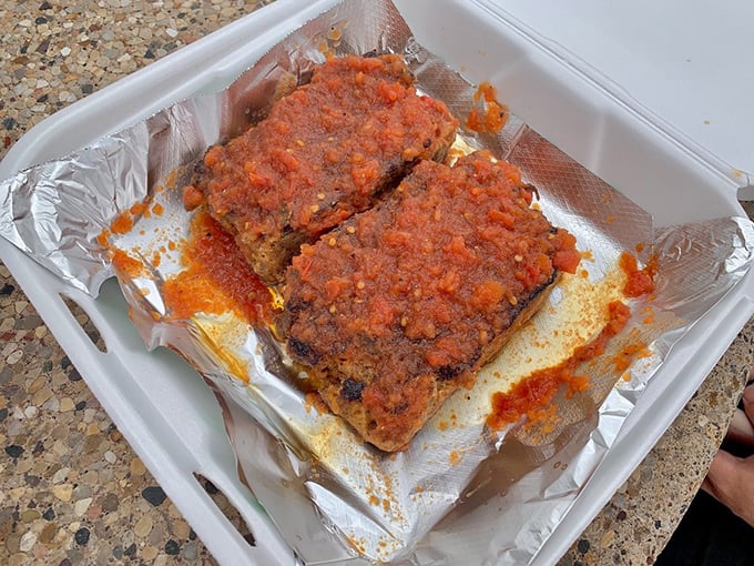 Meatloaf that doesn't apologize for being meatloaf&mdash;it celebrates it with a saucy confidence your mother's recipe could only dream about.