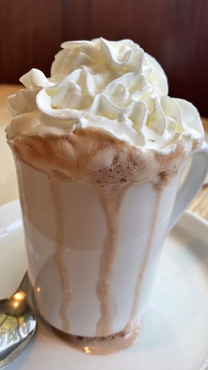 This isn't just a milkshake&mdash;it's a tower of dairy devotion with whipped cream architecture that would make Frank Lloyd Wright jealous. 