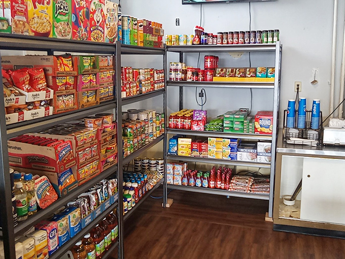 The mini-market corner offers take-home essentials, because once you've tasted Jake's, you'll want to extend the experience.