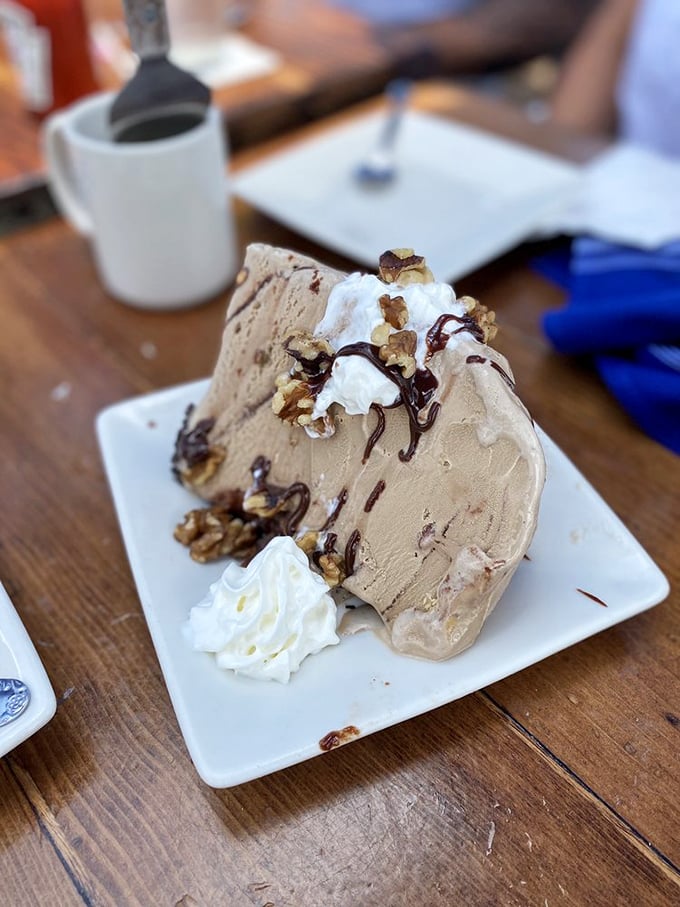 This isn't just dessert; it's therapy. Chocolate, nuts, whipped cream&mdash;cheaper than a session with your therapist and infinitely more satisfying.