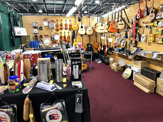 The guitar gallery&mdash;where musical dreams hang in suspended animation, waiting for the right hands to bring them to life.