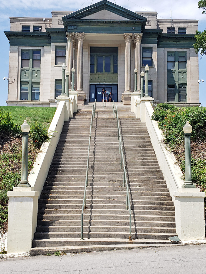 This sandstone beauty has witnessed generations of Osage County history, standing sentinel over the community's most important moments.
