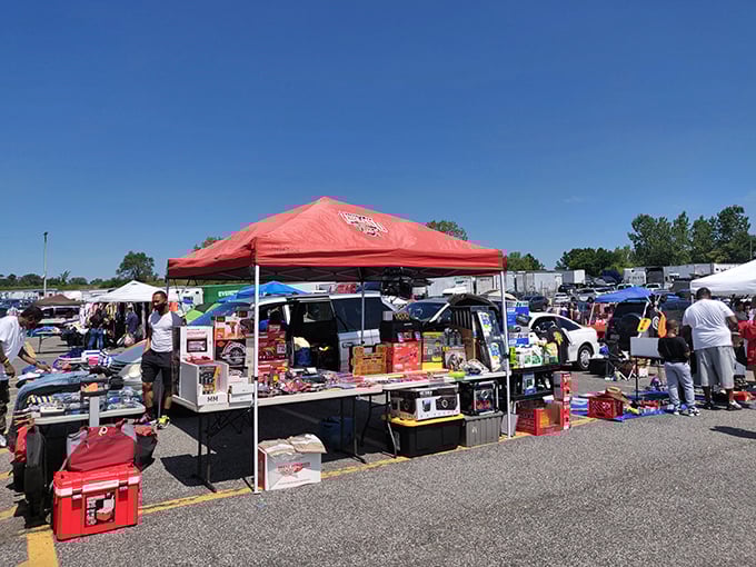 The outdoor market experience adds another dimension to treasure hunting. Under Maryland's blue skies, deals seem even sweeter.