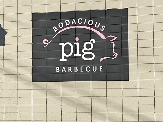 The sign that launches a thousand cravings. Simple, straightforward, and promising exactly what you need – exceptional barbecue without pretension.
