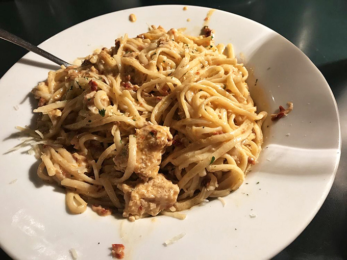 This isn't just pasta&mdash;it's comfort twisted around a fork, creamy sauce clinging to each strand like it's afraid of missing the trip to your mouth.