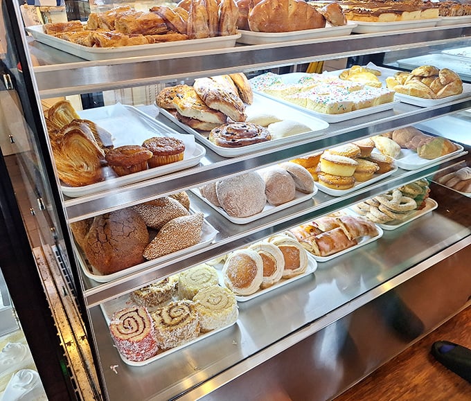 The display case at La Mascota is the Louvre of pastries&mdash;each shelf a gallery of edible art that makes choosing just one a delicious dilemma.