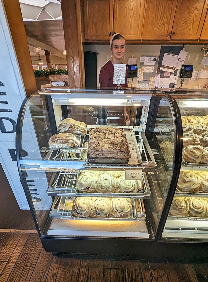 The bakery case&mdash;where willpower goes to surrender. Those cinnamon rolls are practically winking at you from behind the glass.