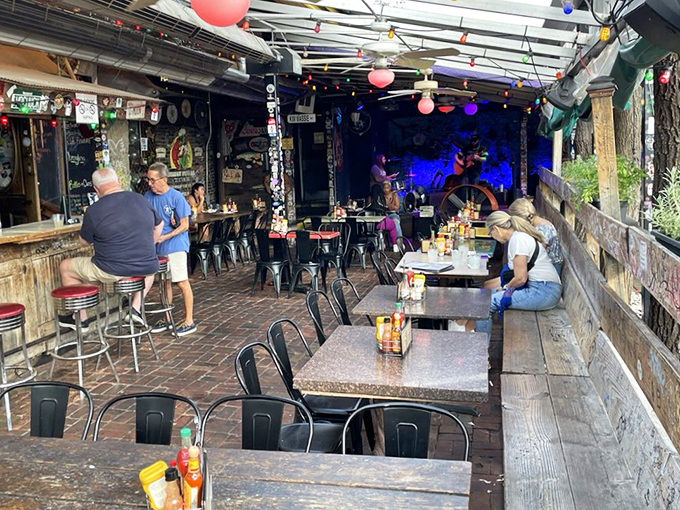 Live music and outdoor dining create the perfect backdrop for a memorable meal. This patio has hosted countless unforgettable evenings under the St. Louis sky.