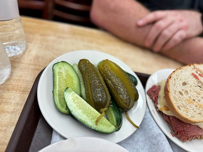 The pickle plate &ndash; nature's palate cleanser. In the symphony of a Katz's meal, consider these the refreshing interlude between movements.