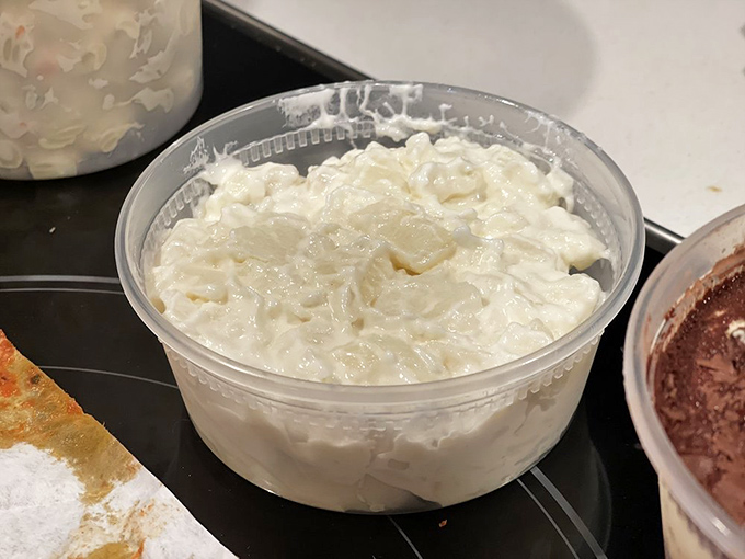 Potato salad that refuses to be relegated to "side dish" status. Creamy, substantial, and clearly made by someone who understands comfort.