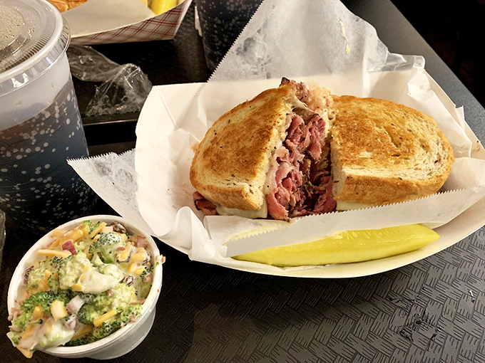 The Rachel sandwich&mdash;corned beef's sassy cousin that makes you question your loyalty to all other lunch options.