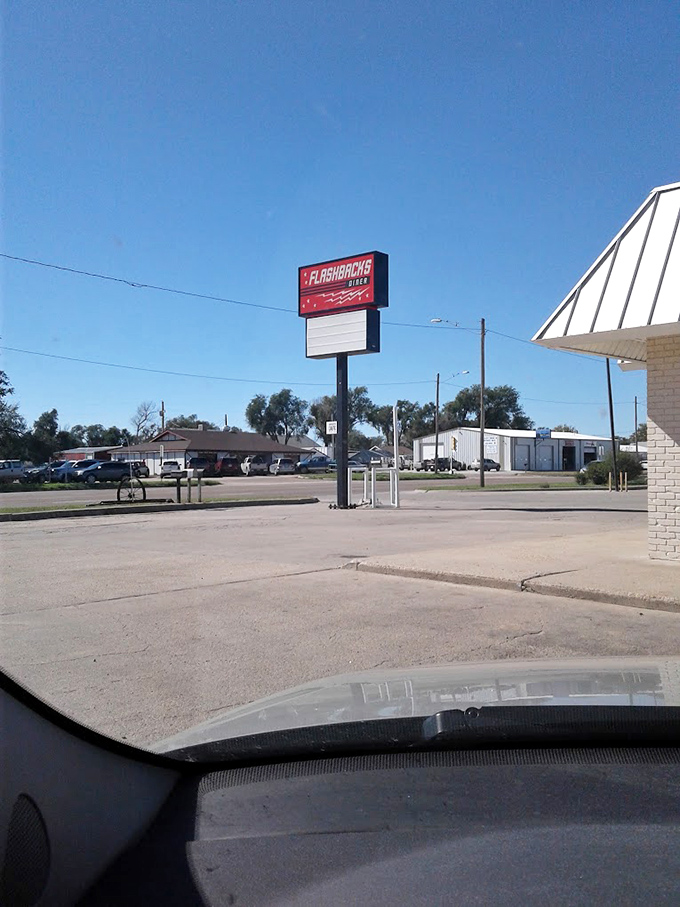 The beacon that guides hungry travelers through western Kansas&mdash;a sign that promises salvation in the form of milkshakes and burgers.