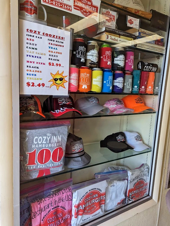 Cozy Inn merch: for when you want to take home everything but the onion aroma that's already clinging to your clothes.