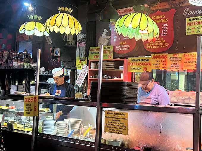 Behind the counter, Tommy's staff work with the confidence of people who've mastered their craft&mdash;no fancy chef coats needed when you know exactly what you're doing.